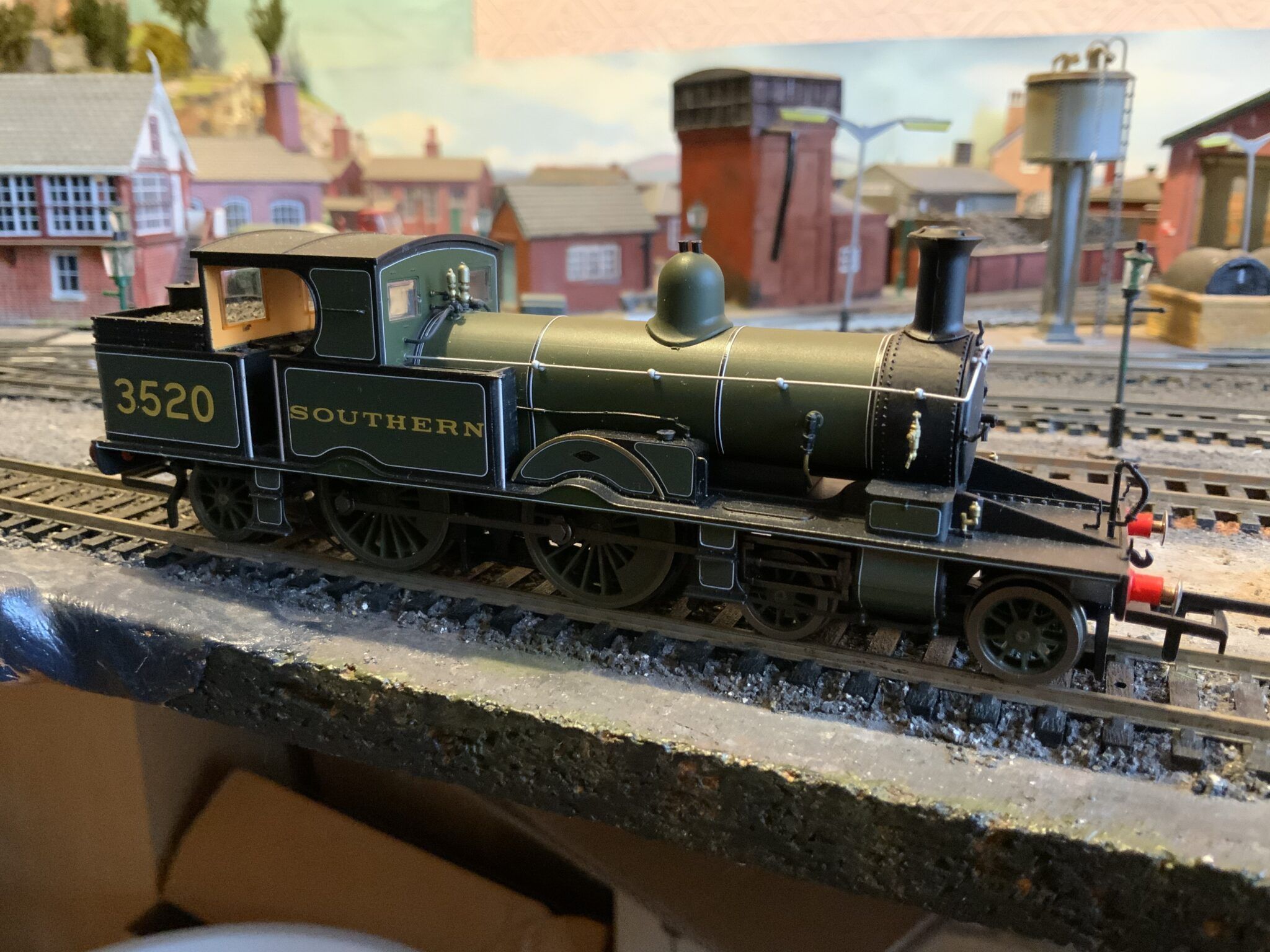 3520 ex LSWR Adams Class 415 Radial Tank 4-4-2T in lined SR Olive green ...